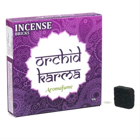 Aromafume Incense Bricks | Orchis Karma fragrance | 9 brick pack